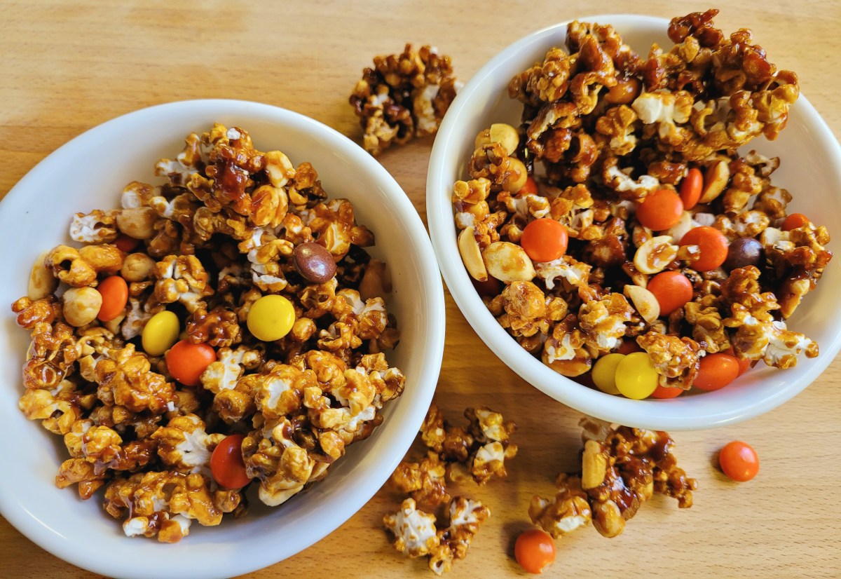 Caramel Peanut Popcorn | Melissa's Cookbook
